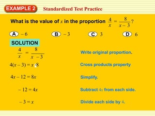 3.5 & 3.6 writing and solving ratios and proportions day 2 | PPTX
