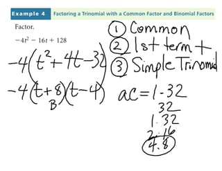 3.5 Factor Simple Trinomial notes | PPT