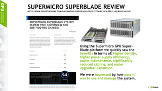 Evolution of Supermicro GPU Server Solution | PDF