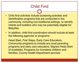 BabyNet, South Carolina’s Early Intervention System | PPTX | Special ...