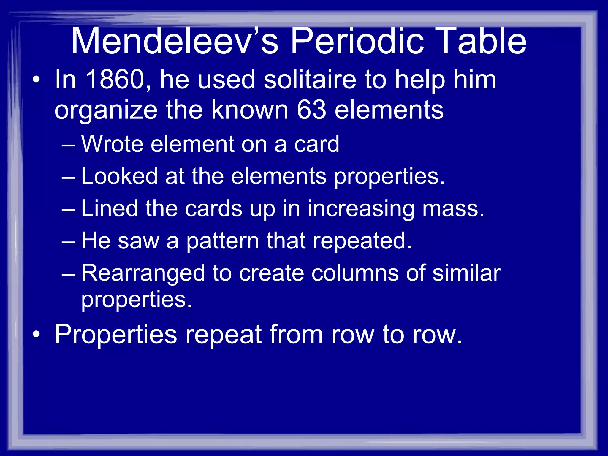 3-5 Organizing The Elements | PPT