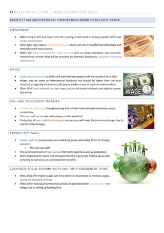 3.6 multinational corporations | PDF