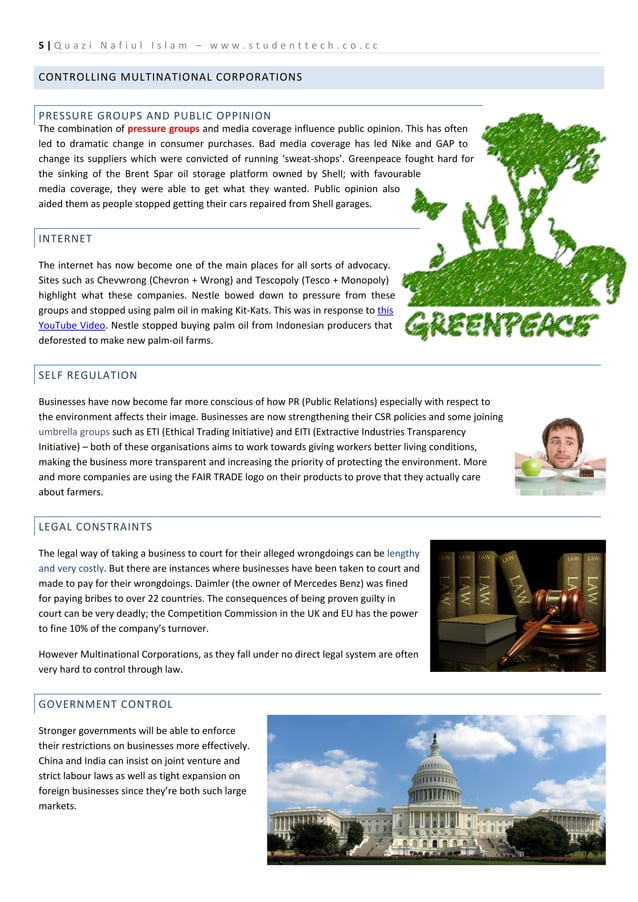 3.6 multinational corporations | PDF | Large Business | Business