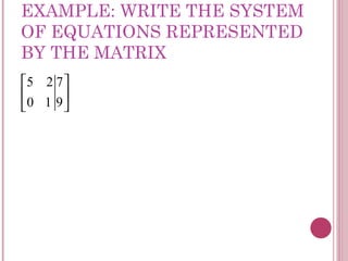 3.6 systems and matrices | PPT