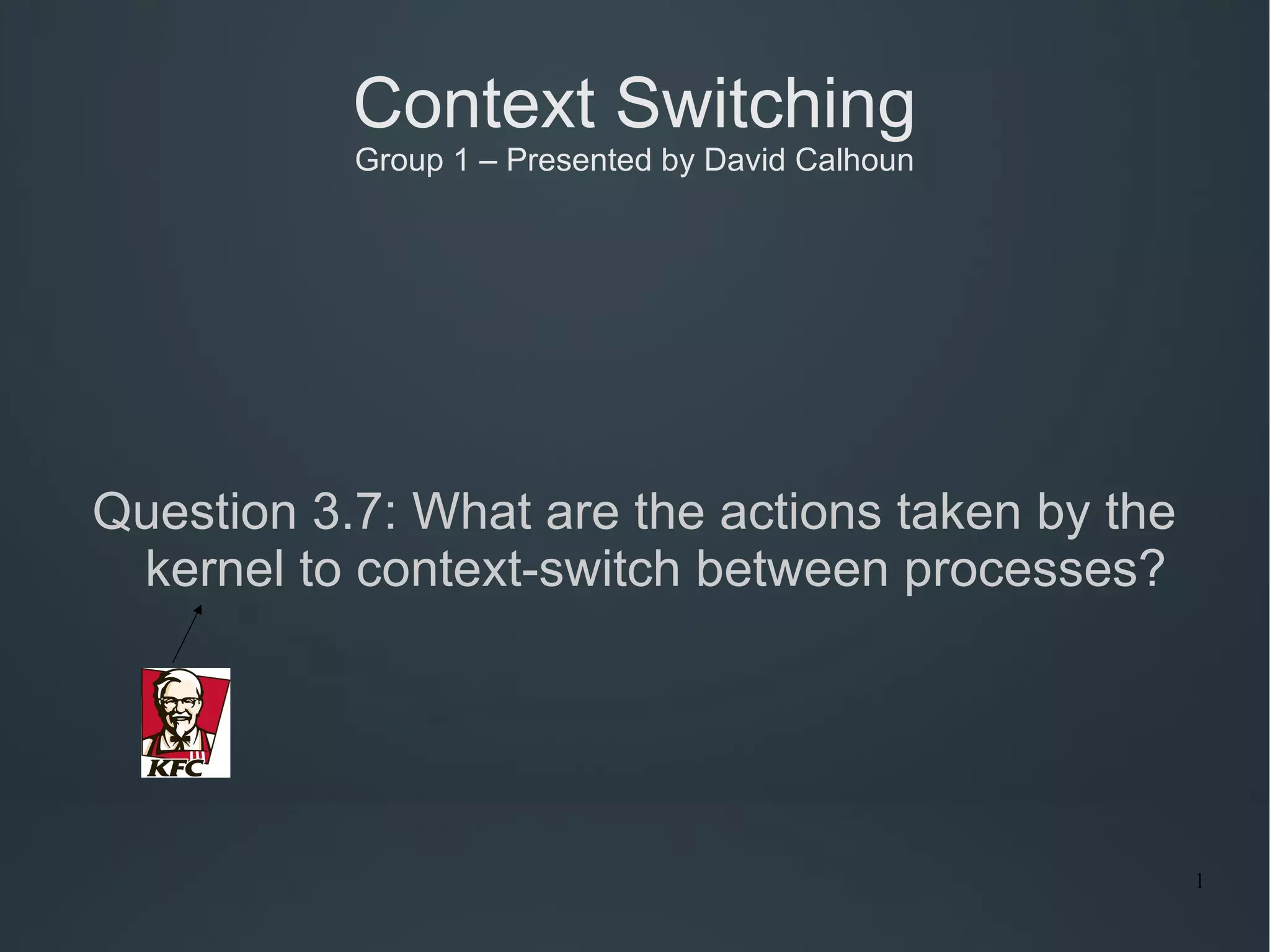 Context Switching | PPT