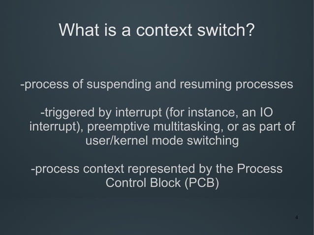 Context Switching | PPT