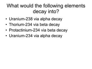 3.7 Using radioactive materials | PPT