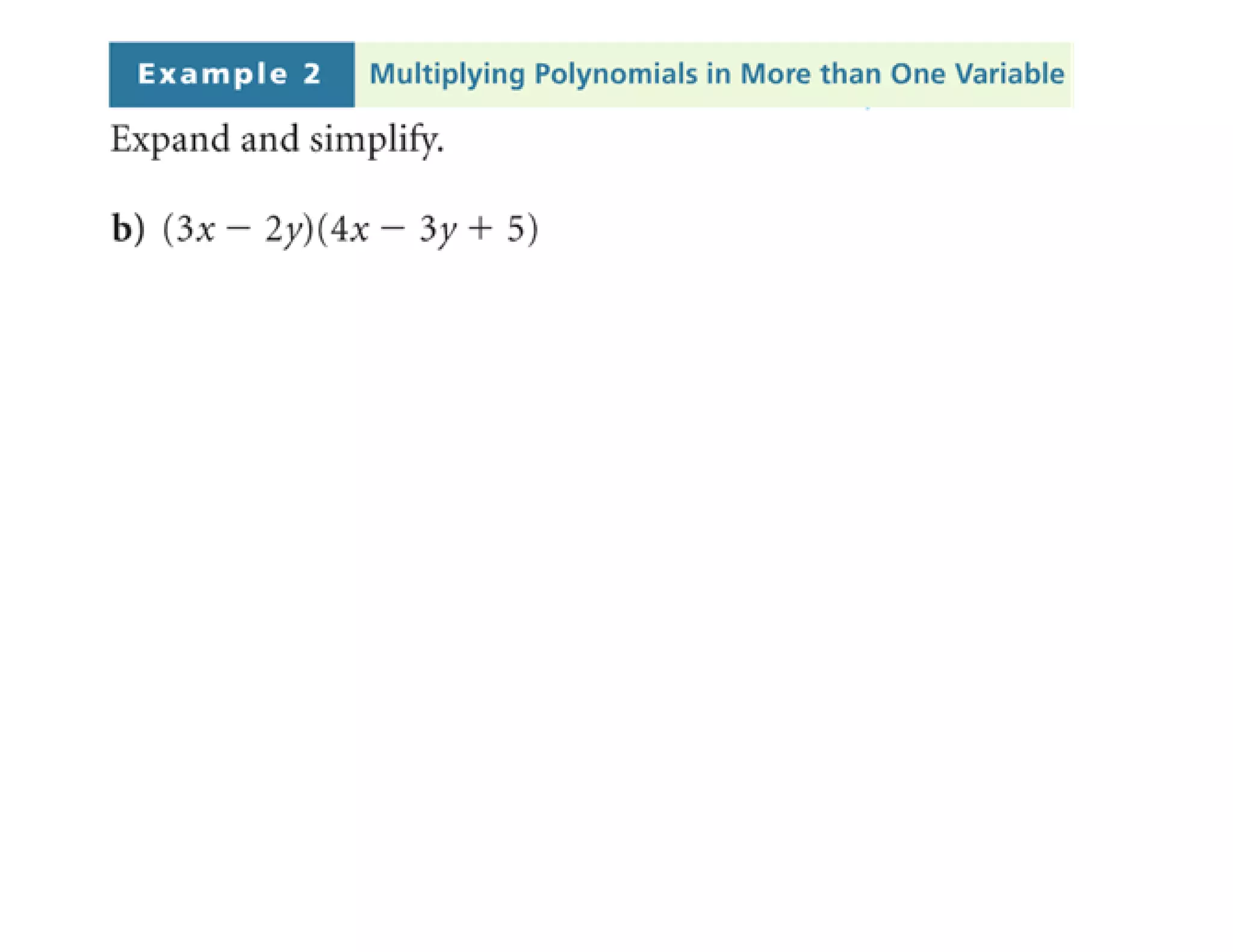 3.7 multiply polynomials | PDF