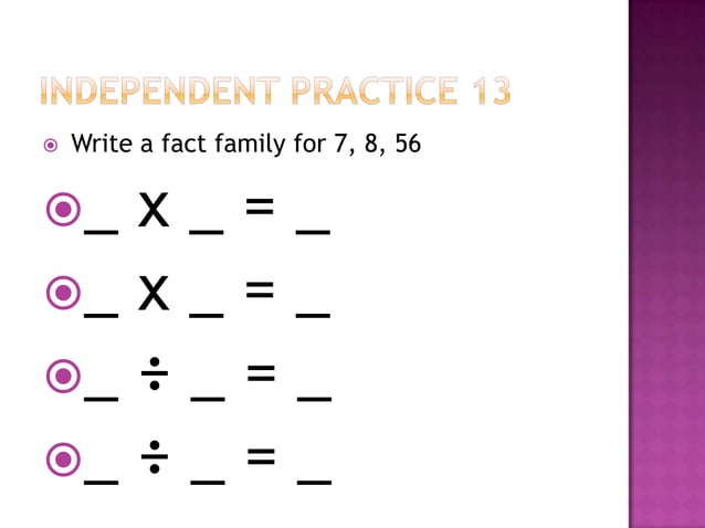 relating multiplication and division | PPT