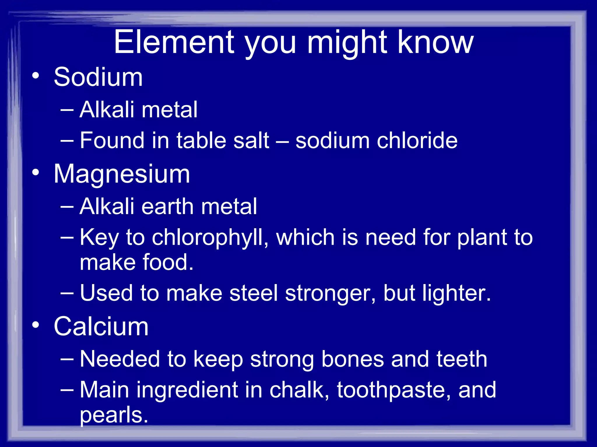 3-7 Representitive Groups | PPT