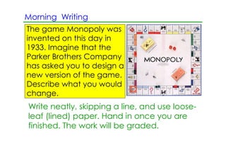 3.8.12 classwork thursday | PPT
