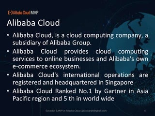 Devops with Alibaba Cloud | PPTX