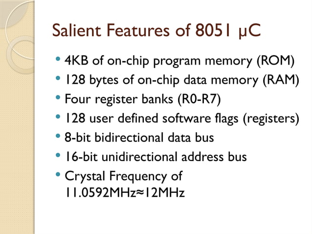 3 8051 Microcontroller 28 01 2024 1 Pptx