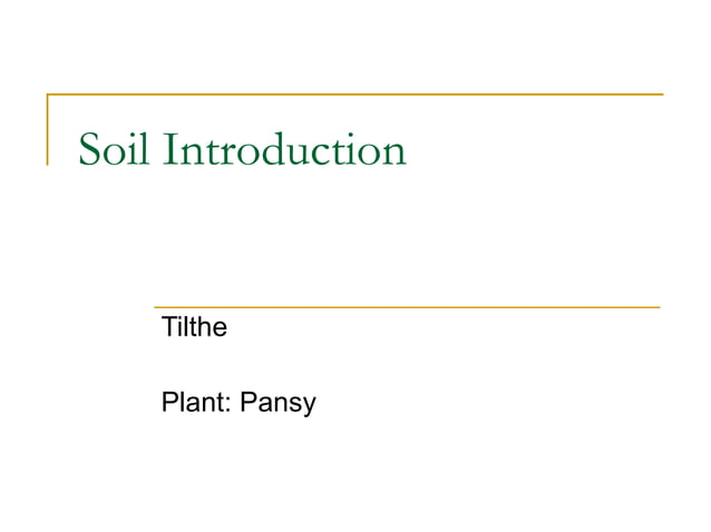3 8 Soil Introduction | PPT