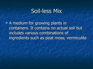 3 9 Growing Media | PPT