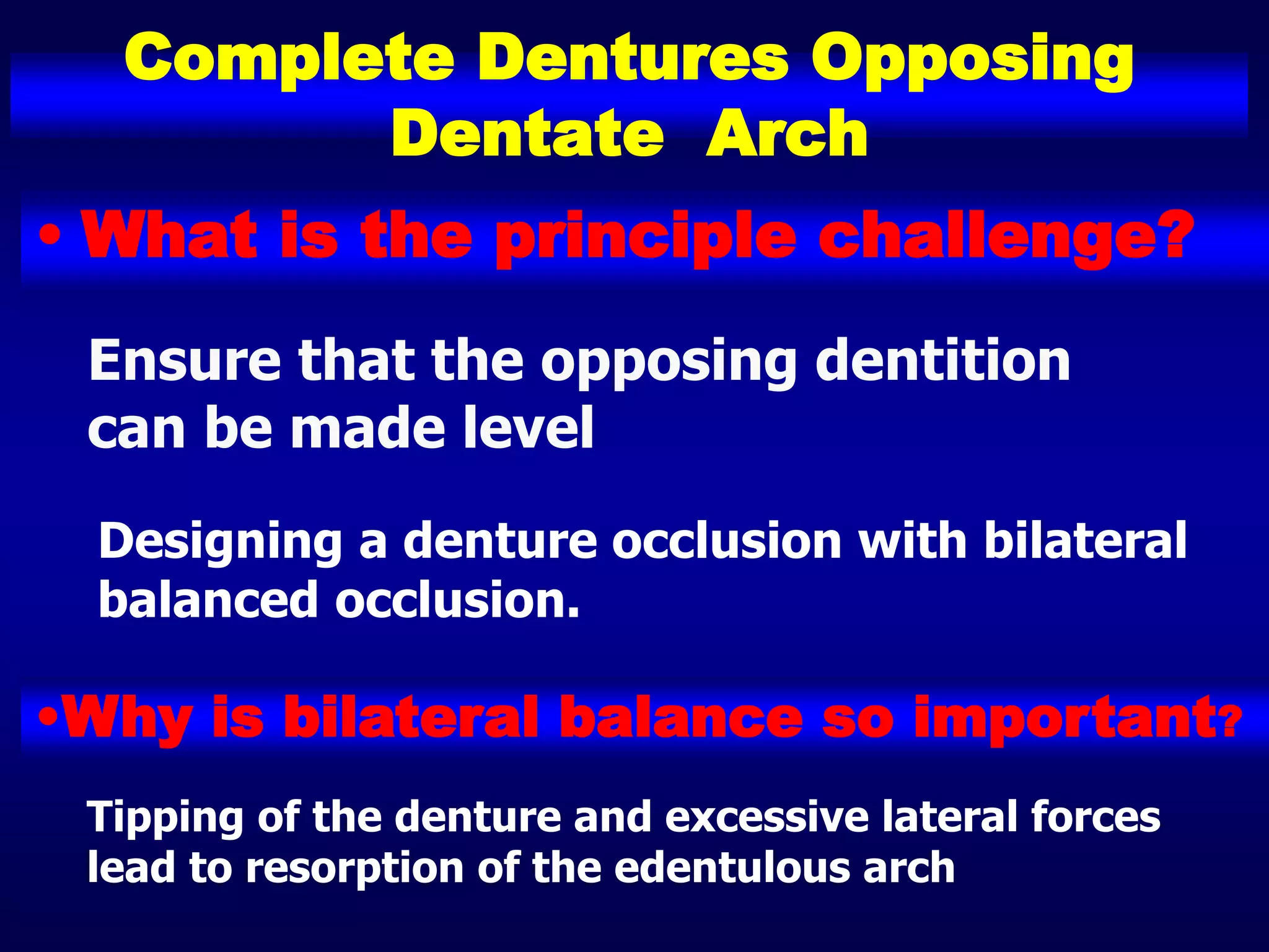 3 a. management of maxillary and mandibular single complete dentures | PPT