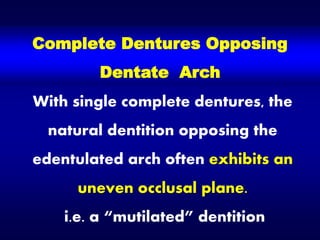 3 a. management of maxillary and mandibular single complete dentures | PPT