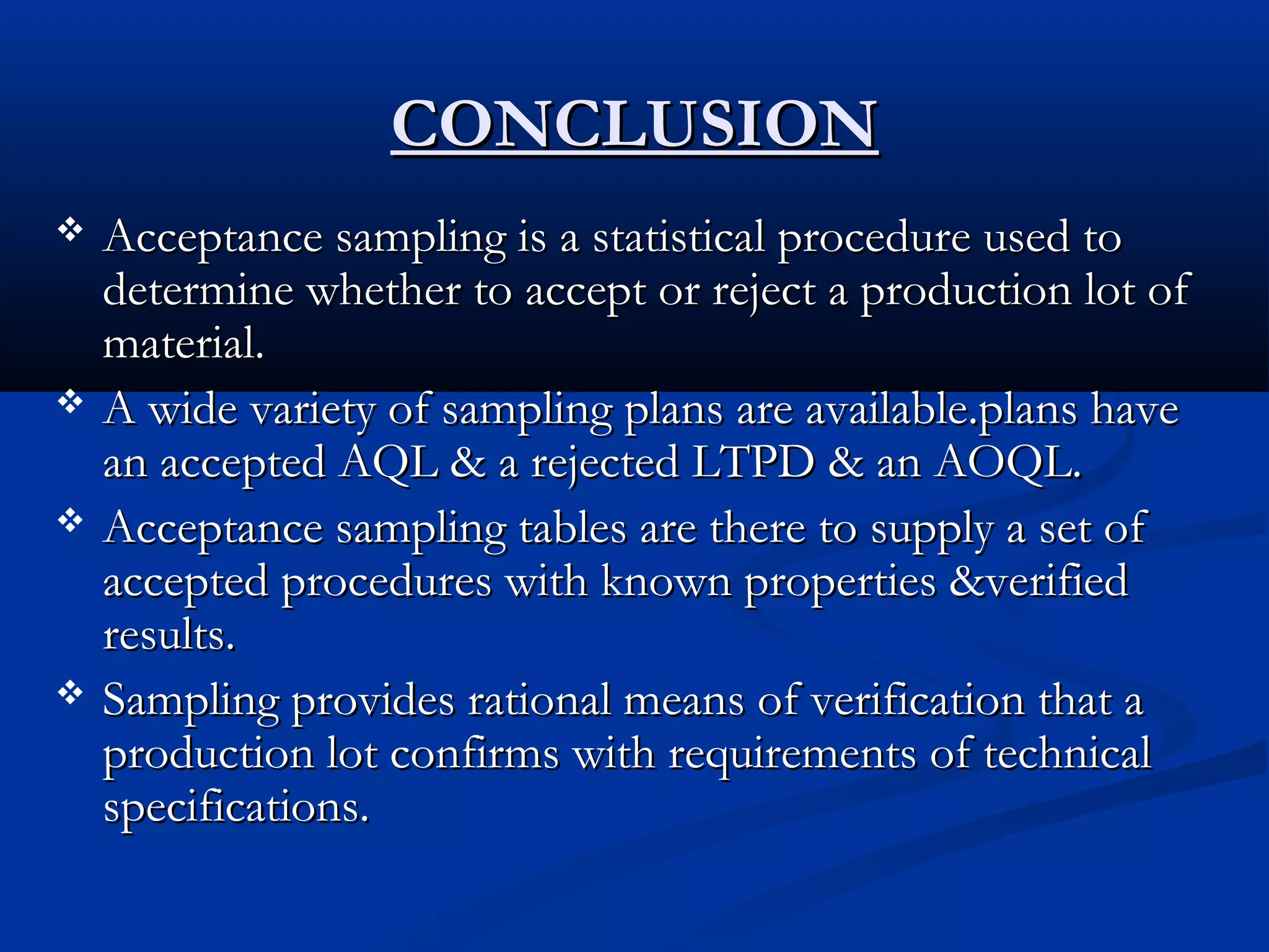 3.... acceptance sampling | PPT