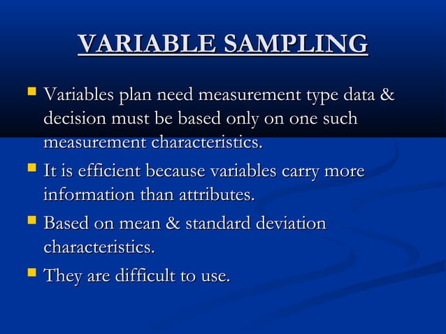 3.... acceptance sampling | PPT | Science
