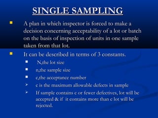 3.... acceptance sampling | PPT