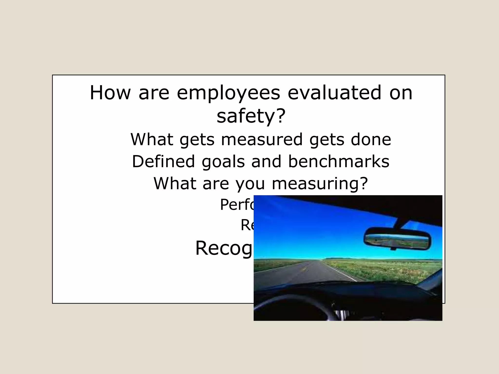 Achieving Safety Excellence - Jerry Shupe; Director of Safety and ...