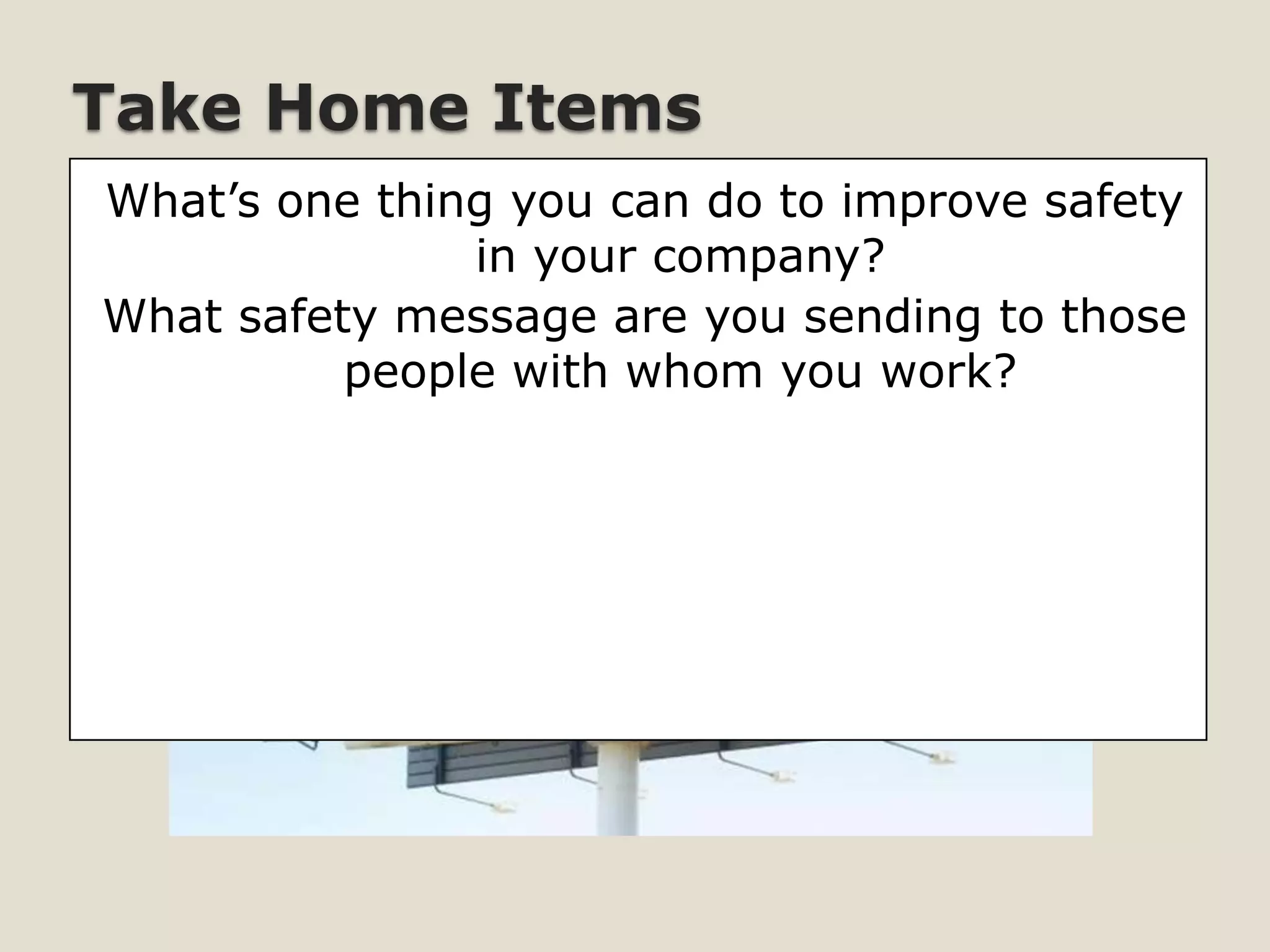 Achieving Safety Excellence - Jerry Shupe; Director of Safety and ...