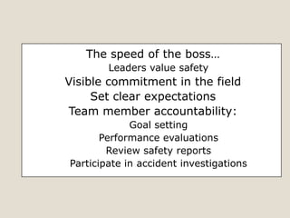 Achieving Safety Excellence - Jerry Shupe; Director of Safety and ...
