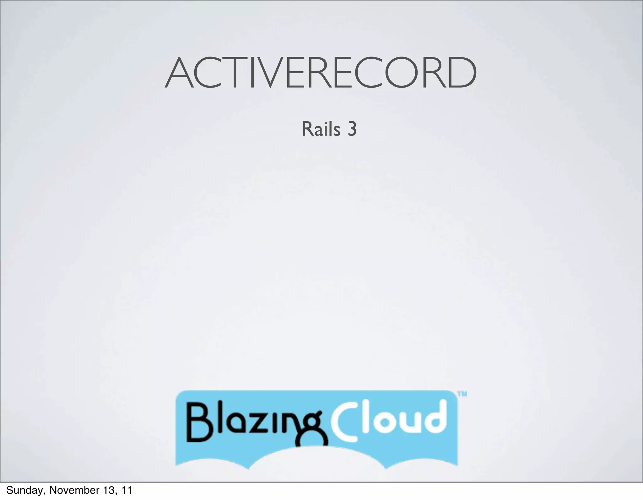 Active Record Introduction - 3 | PDF