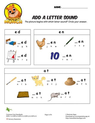 Letter W Phonics Worksheets