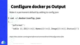 Adrian Mouat - Docker Tips and Tricks | PPT
