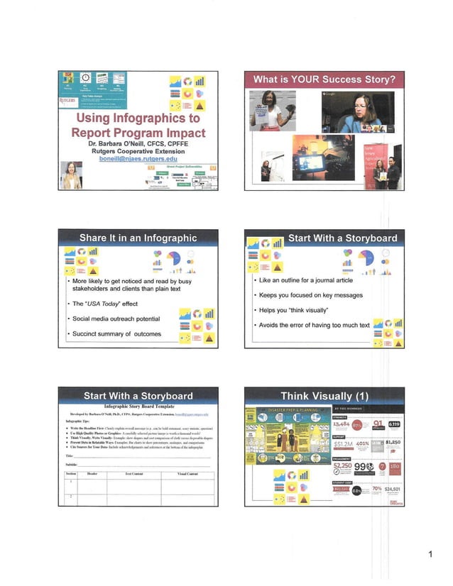 How to Make an Infographic Presentation Handout | PDF