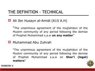 Introduction to Usul Fiqh : al-ijmak | PPT