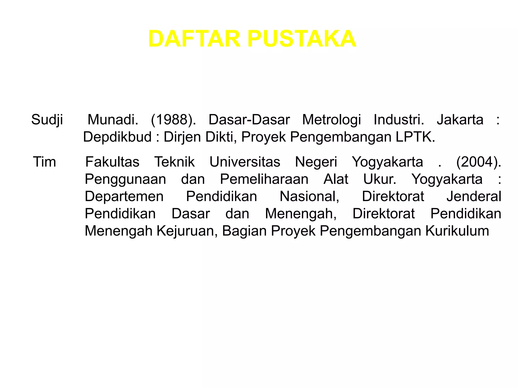 Agung Fathony - Alat Ukur (Dial Indikator) | PPTX