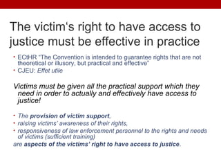 Taking victims' rights seriously | PPT