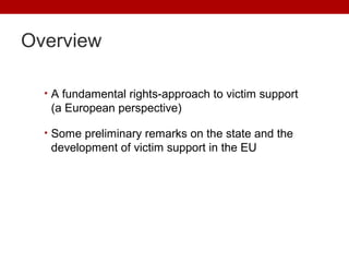 Taking victims' rights seriously | PPT
