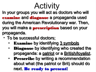 American Revolution propaganda | PPT
