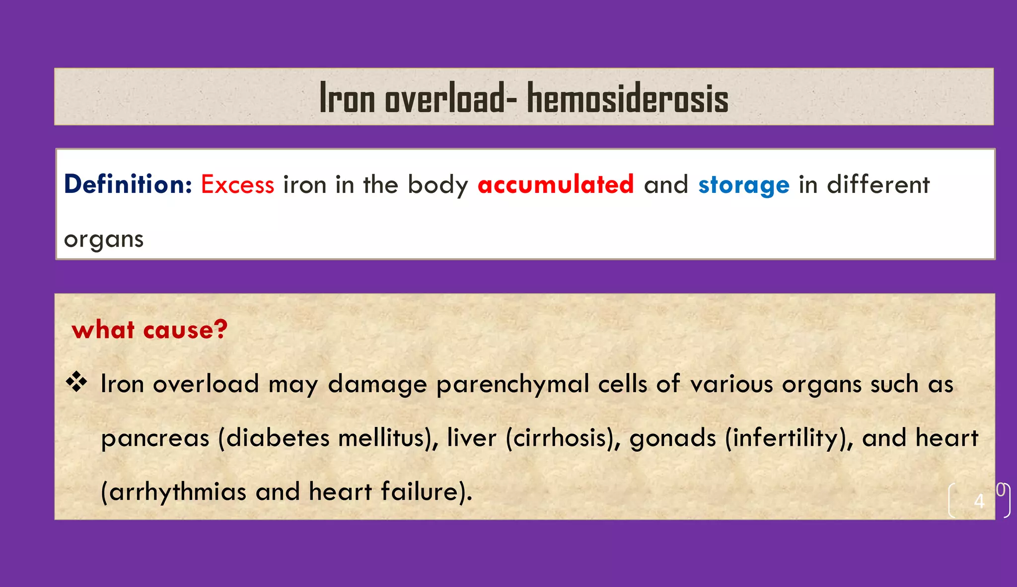 3 anemia of chronic diseases (acd) ,iron overload | PPT