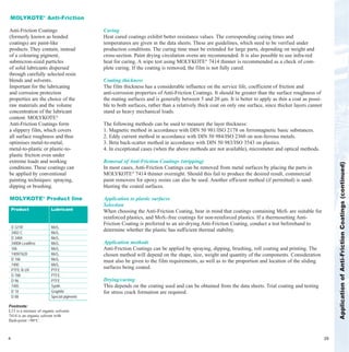 Molykote anti friction coatings selection guide | PDF