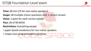 iSQI Certification Days ISTQB Foundation Level Anton Muzhailo | PPT