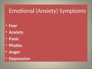 3-Anxiety Disorders notes 4th Semest.ppt
