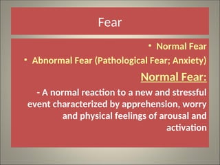 3-Anxiety Disorders notes 4th Semest.ppt