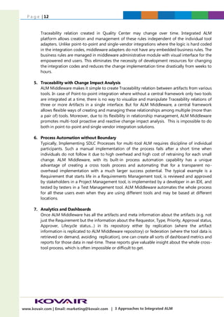 3 Approaches for Integrated ALM - A Case for ALM Platform - Whitepaper ...