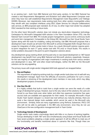 3 Approaches for Integrated ALM - A Case for ALM Platform - Whitepaper ...