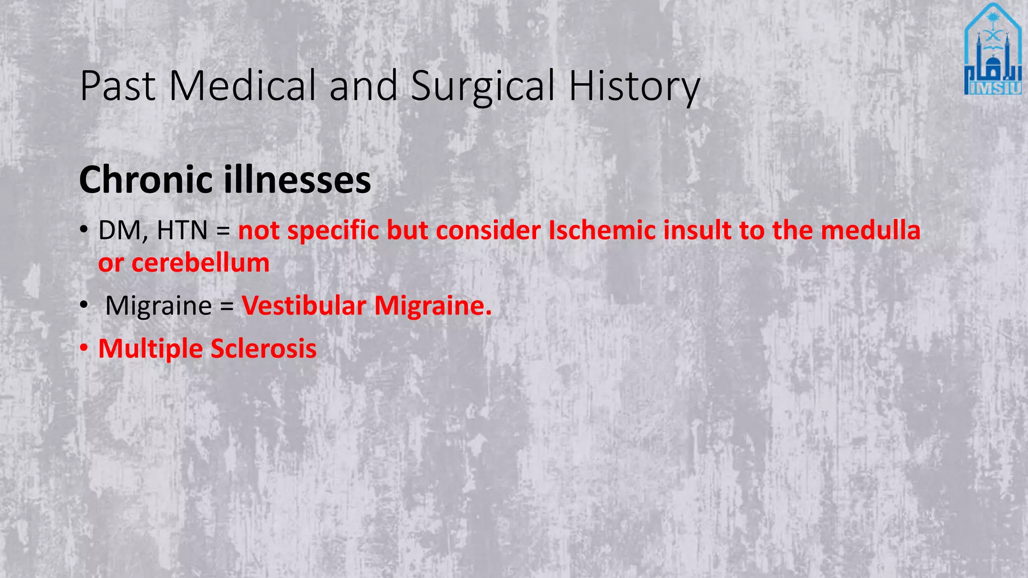 Approach to dizziness | PPTX