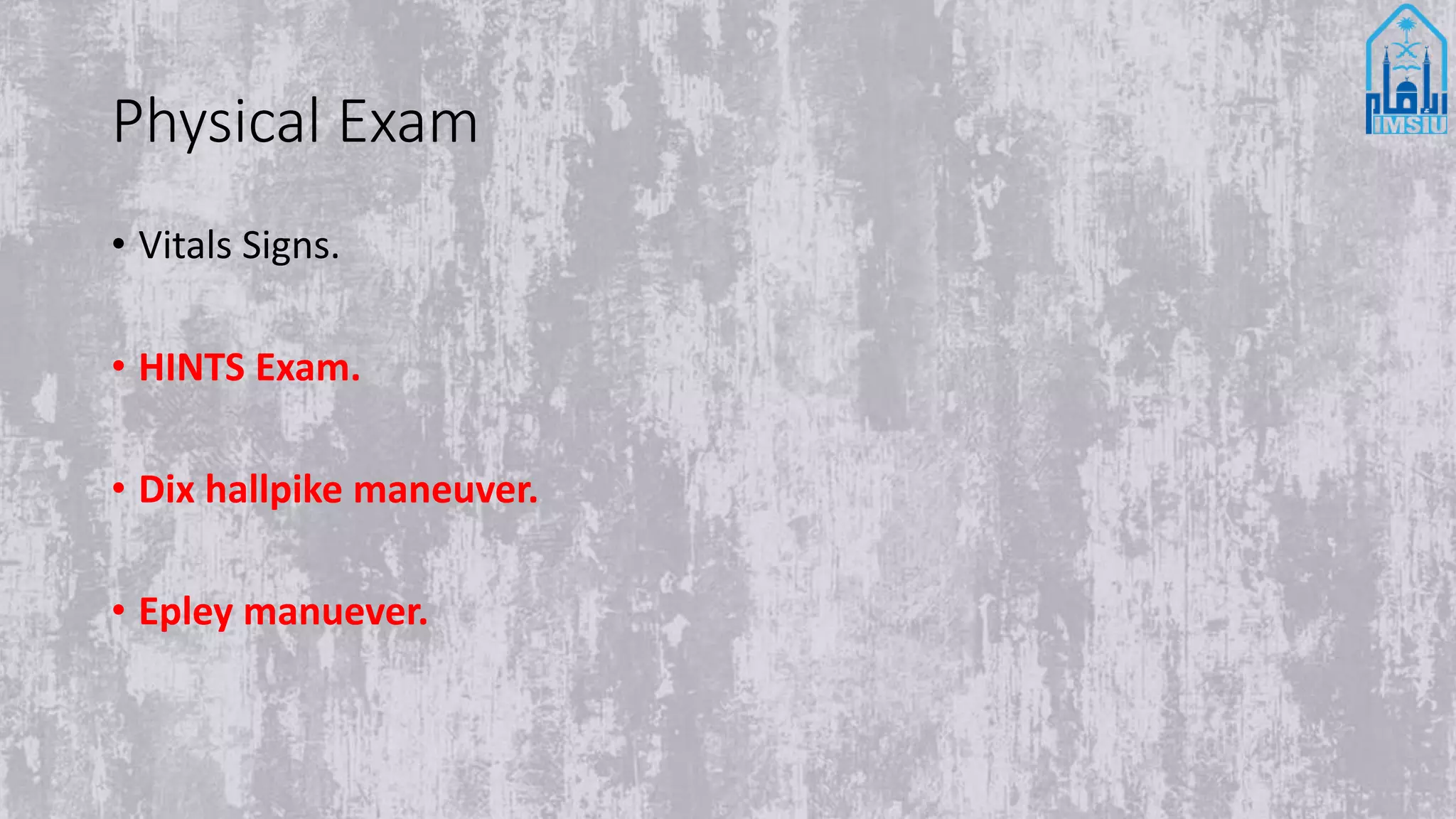 Approach to dizziness | PPTX