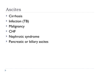 Ascites pathophysiology for medical usage | PPT