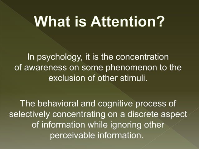 Types of Attention | PPTX | Science