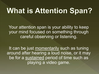 Types of Attention | PPTX | Science