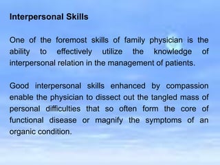 attributes of a family doctor | PPT