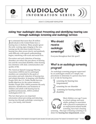 3. Aud Screening Factsheet B&W | PDF